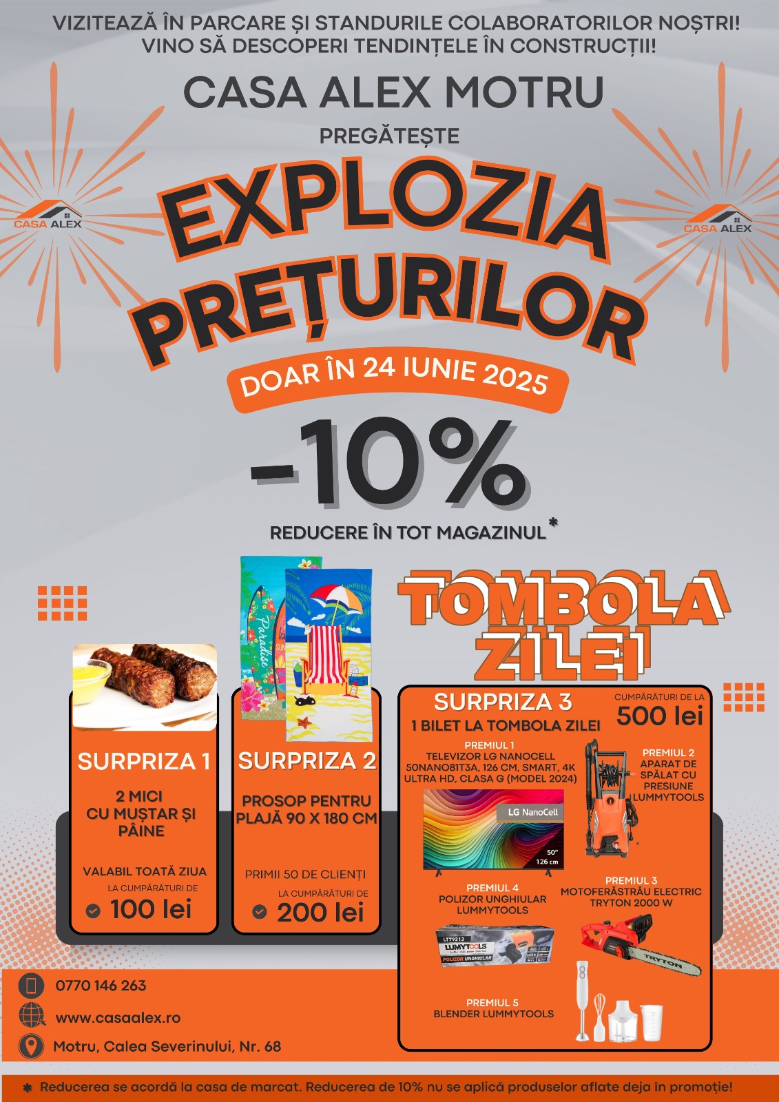 Pe 24 iunie – Explozia Prețurilor – la Casa Alex Motru!(P) – Radio Infinit